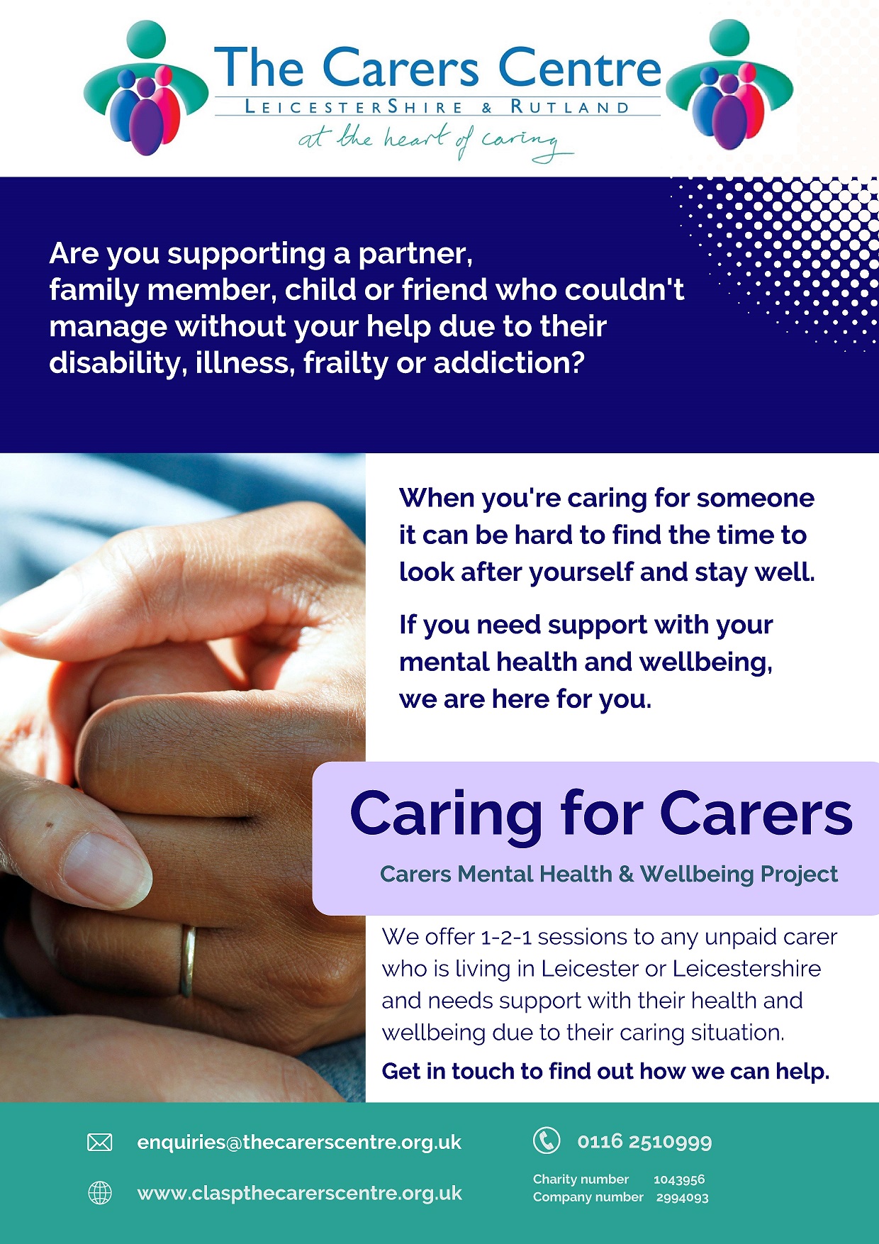 The Carers Centre – Leicestershire & Rutland | First Contact Plus
